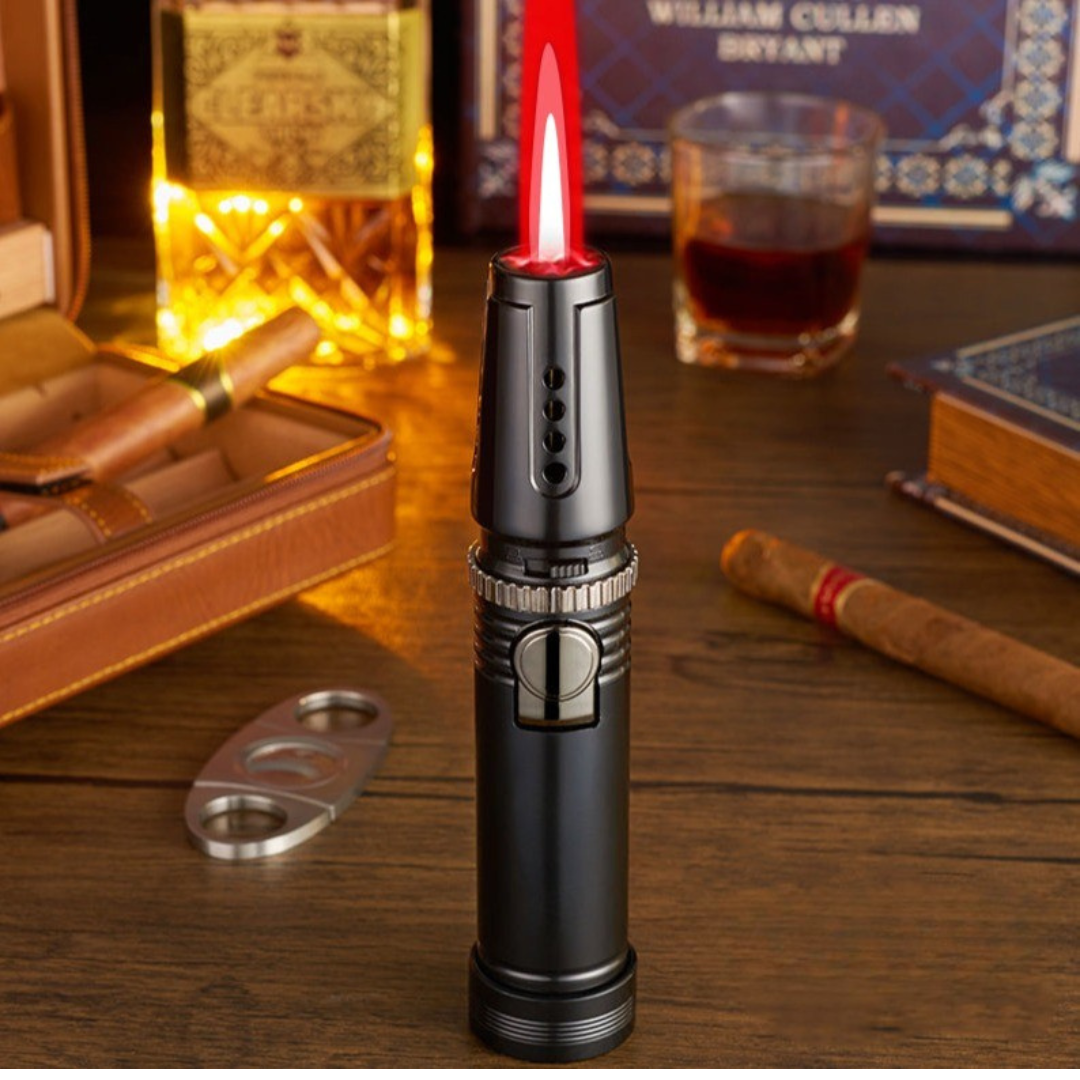 Shop Big Red Flame Torch Butane Lighter - The Vintage Lighter
