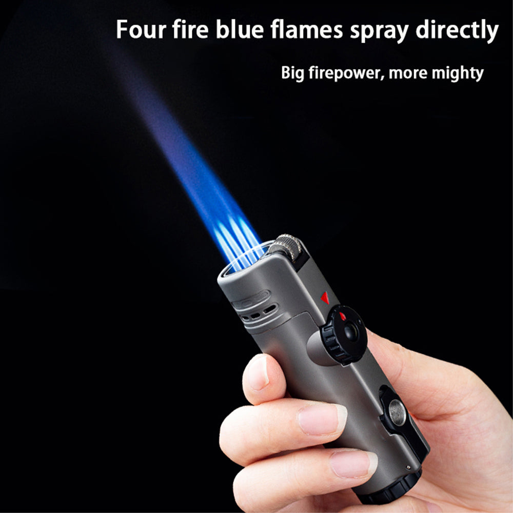 Four Burner Refillable Butane Adjustable Jet Torch