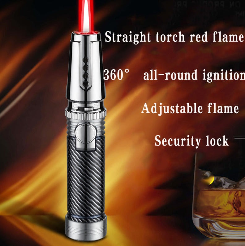 Shop Big Red Flame Torch Butane Lighter - The Vintage Lighter